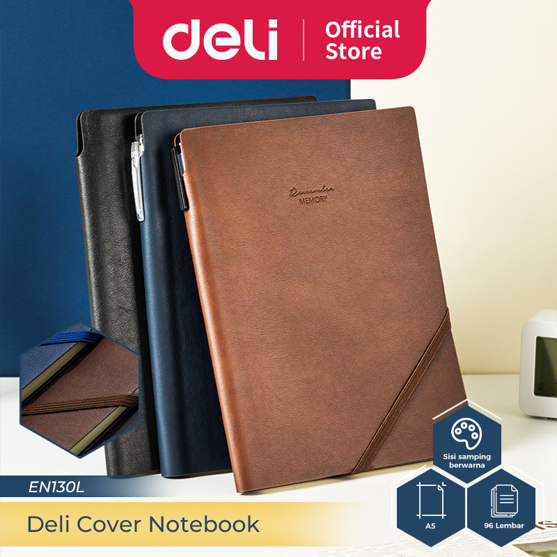 Jual Deli Leather Cover Notebook / Buku Catatan / Agenda Sampul Kulit ...