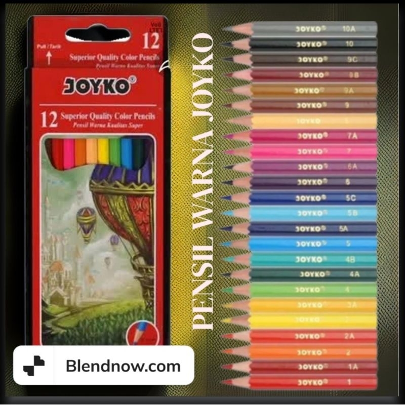 Jual Pensil Warna Joyko / Color Pensil Joyko Banyk Warna Warnanya ...