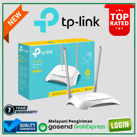 Jual TP-LINK TL-WR 840N TL-WR840N 300MBps Wireless Router 2 Antenna ...