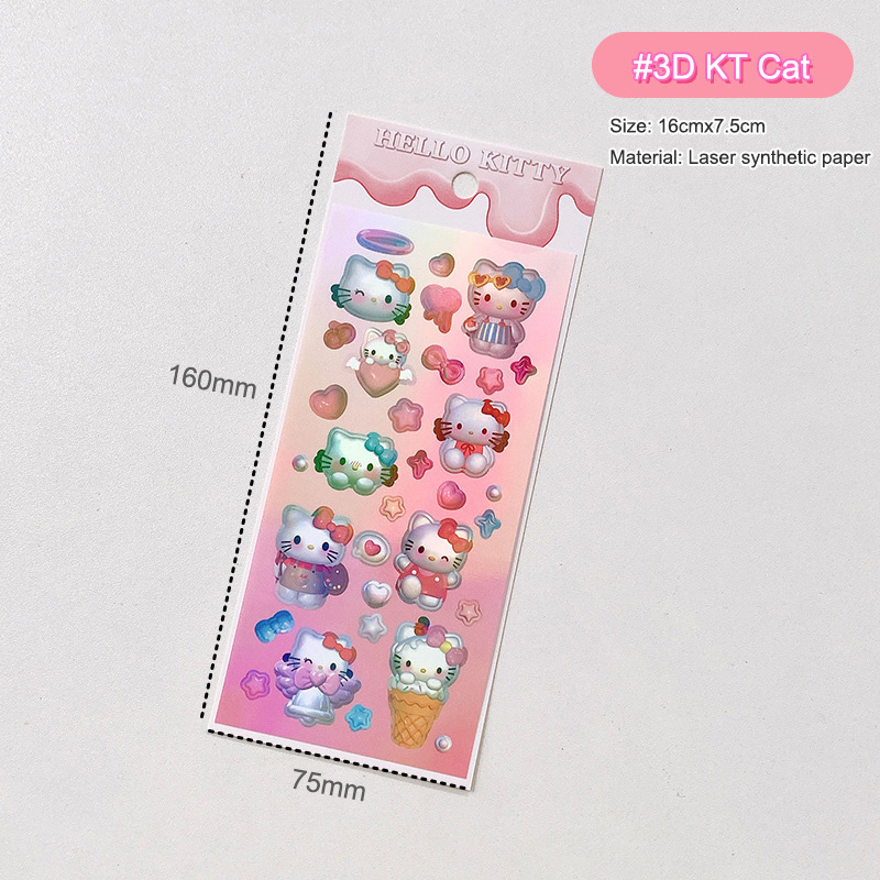 Jual sanrio stiker kartun lucu stiker anak glitter tahan air sticker ...