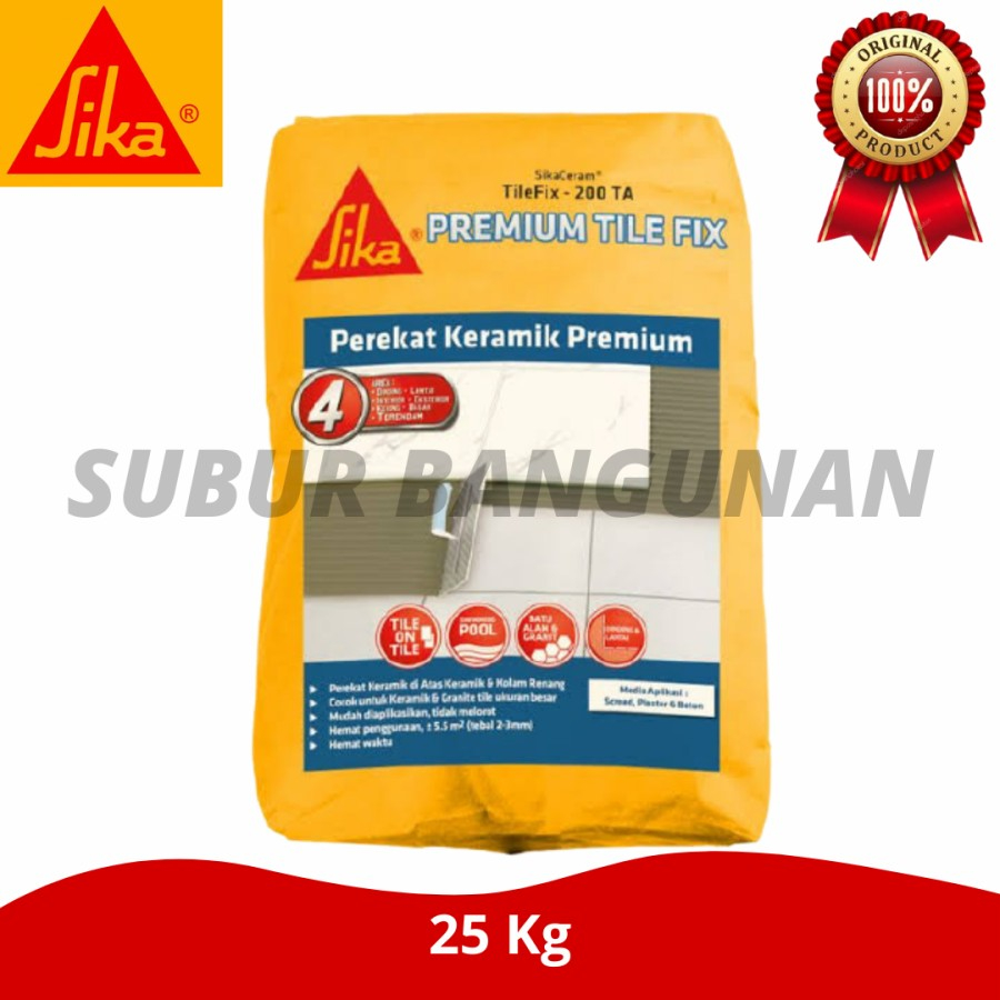 Jual Sika Ceram 200 TA Tile Fix 25 kg / Perekat Keramik Di Atas Keramik ...