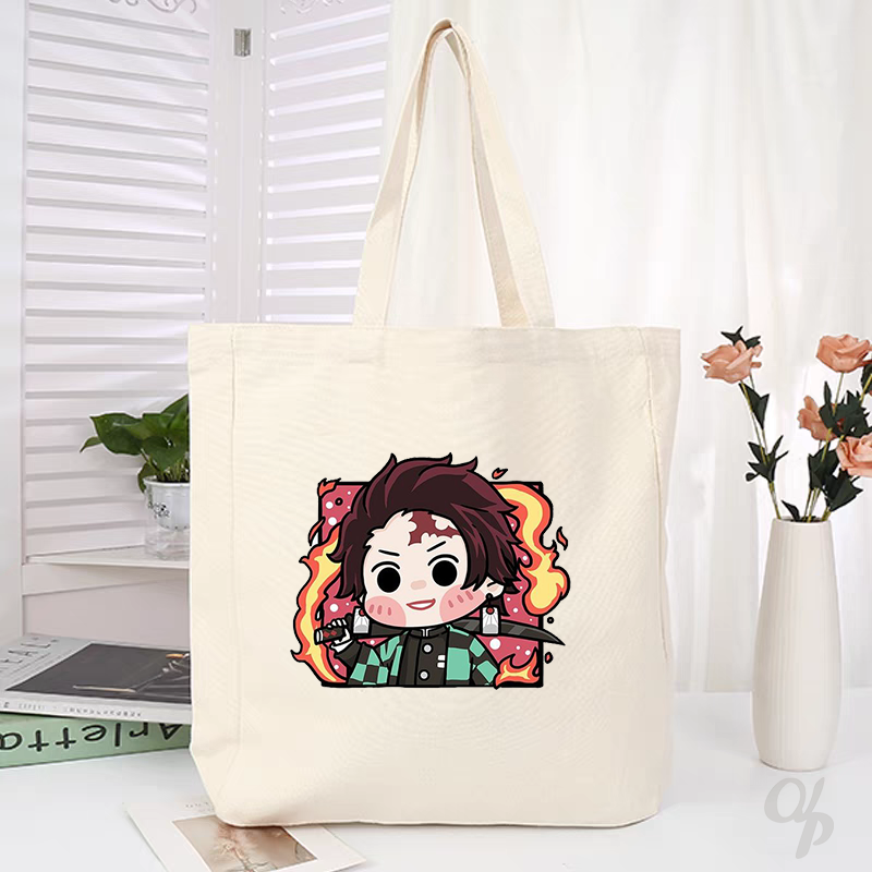 Jual Tote Bag Kanvas Motif Anime Kimetsu No Yaiba / totebag tas belanja ...