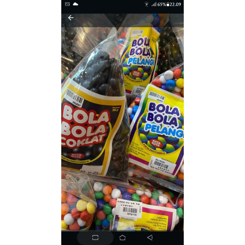 Jual PERMEN BOLA - BOLA COKLAT/PELANGI 250G | Shopee Indonesia