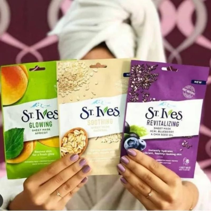 Jual ST. lvest gkowing sheet Mask (masker instant) | Shopee Indonesia