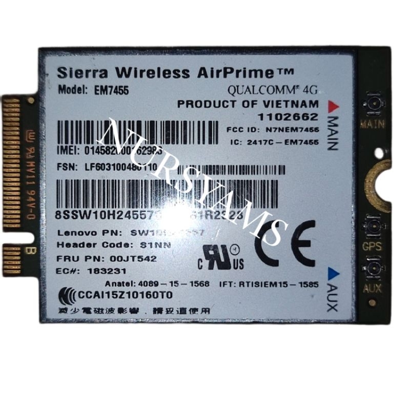 Jual Part Modem Rakitan Adapter Module L850-GL DW5821E EM7430 EM7455 ...