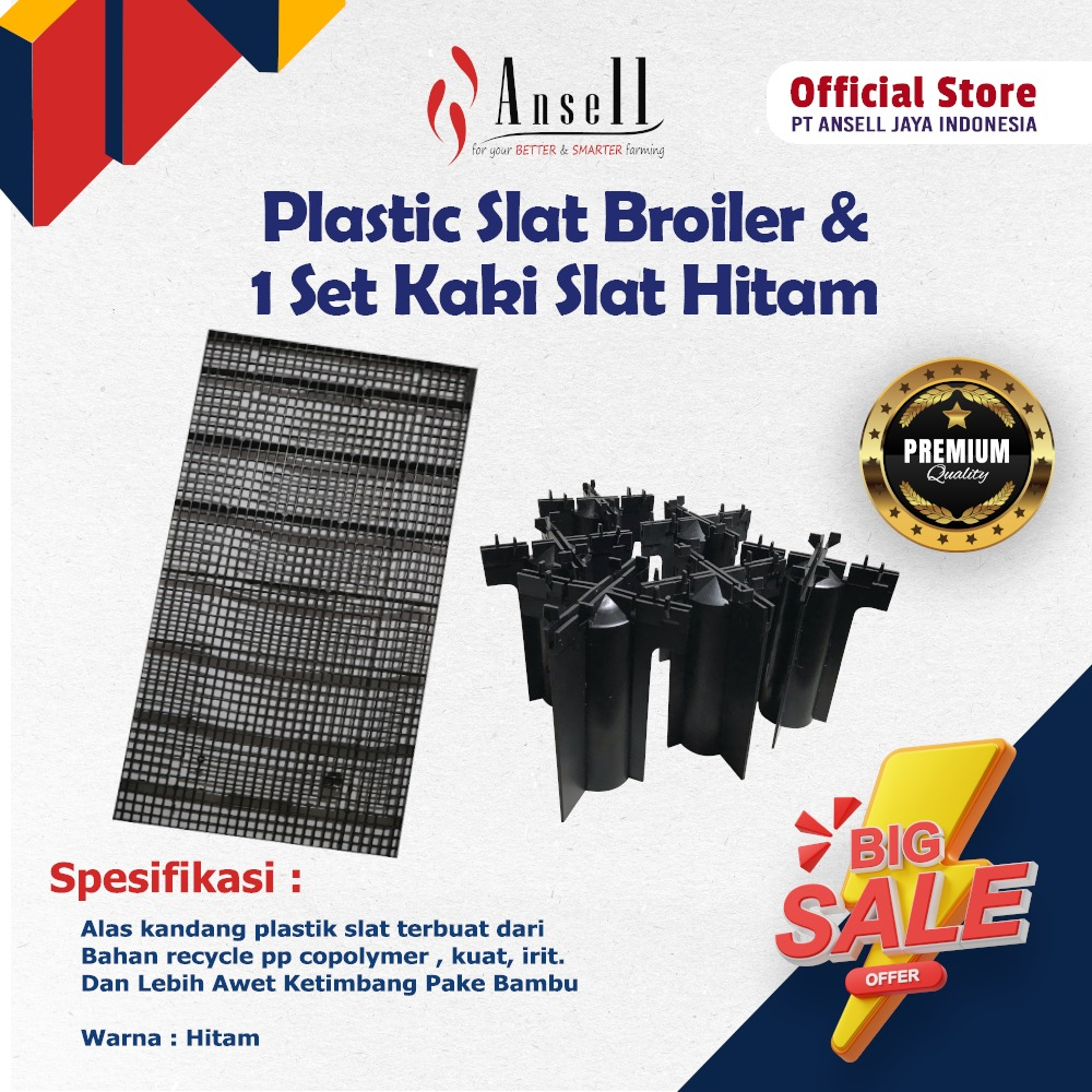 Jual Plastic Slat Alas Kandang untuk Broiler Ukuran 100 x 50cm Hitam ...