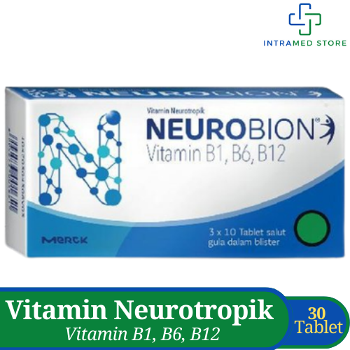 Jual Neurobion Box Biru Isi 30 Tablet | Vitamin Neurotropik | Vitamin ...