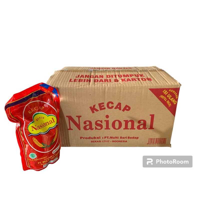Jual Kecap Nasional Refill 1 Dus isi 12 pcs x 520 ml PT Multisari sedap ...