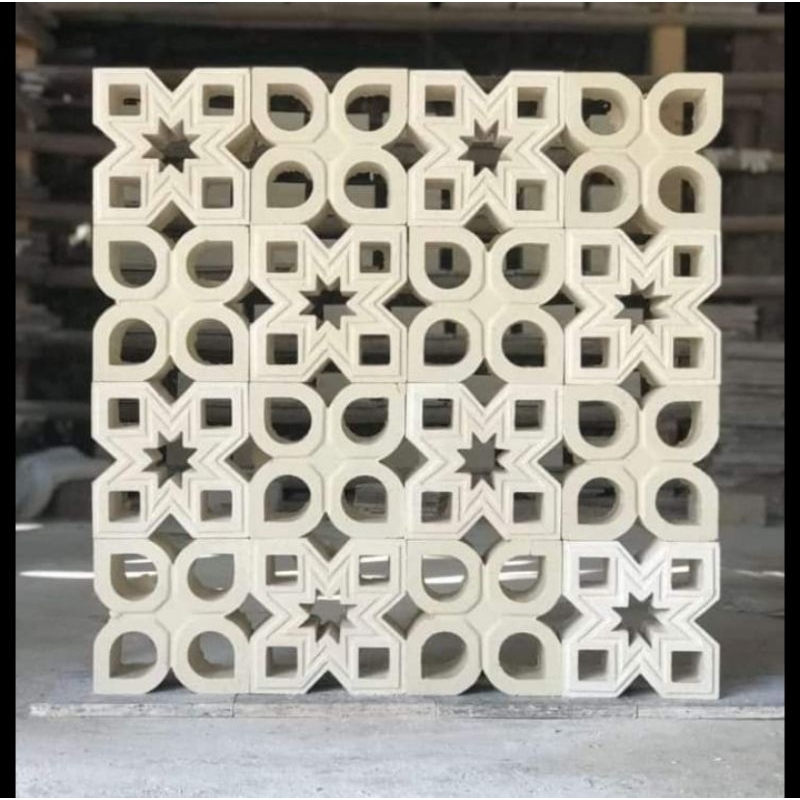 Jual roster beton/roster lubang angin motif kombinasi unik | Shopee ...