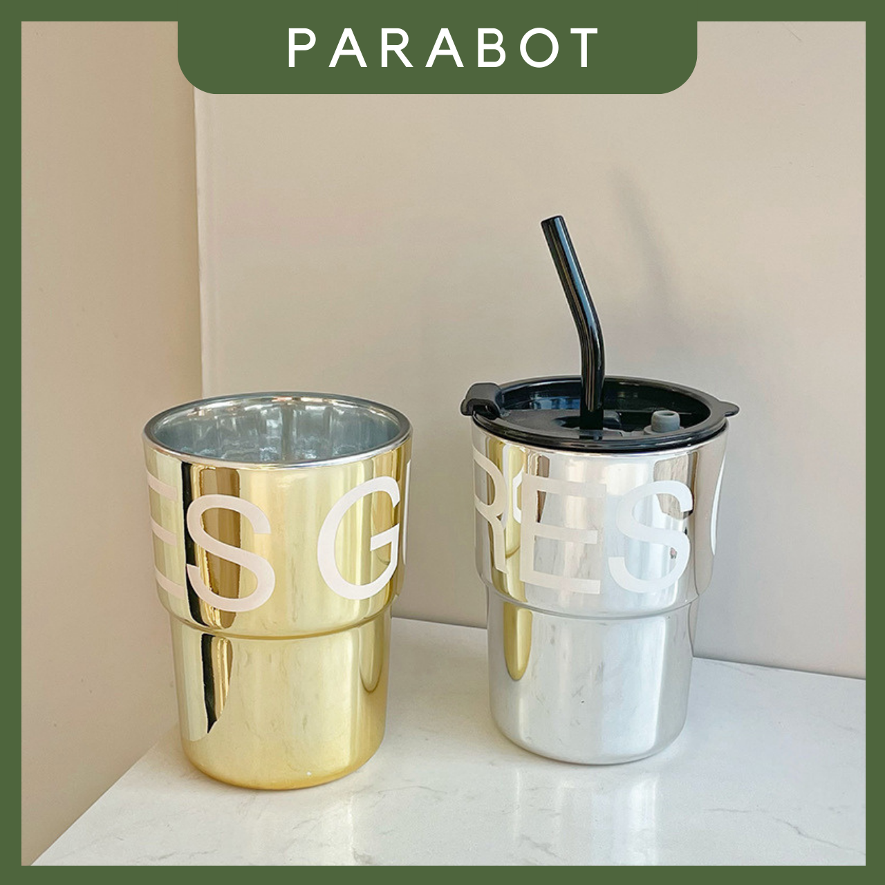 Jual [Parabot] Tumbler Kaca Kopi Tumblr Glass Coffee Tea Botol Minum ...