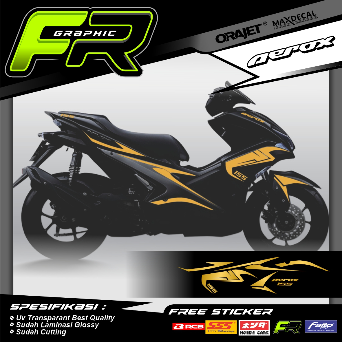 Jual A03 stripping custom aerox 155 all new connected / NVX 155 vision ...