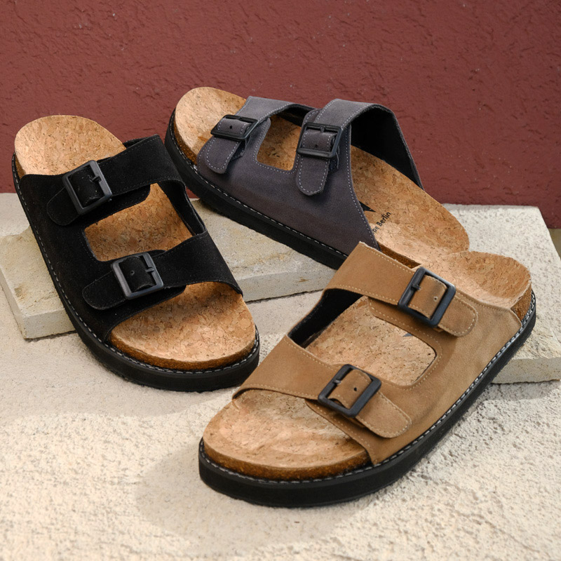 Jual Sandal Pria - Jackson Suede Series Zoe Berlin - Sendal Cork Birken ...