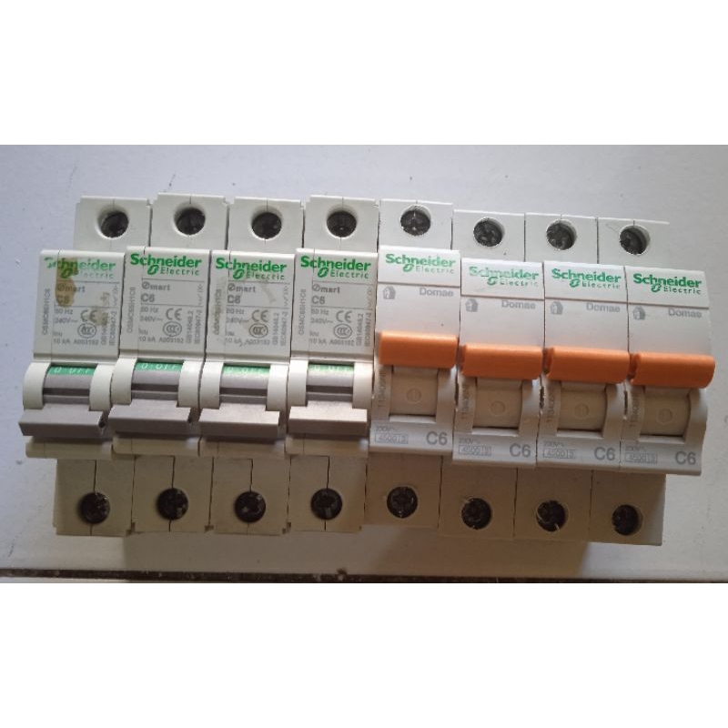 Jual MCB 6A 10A 16A 32A 63A SCHNEIDER 1 PHASA - Miniature Circuit ...