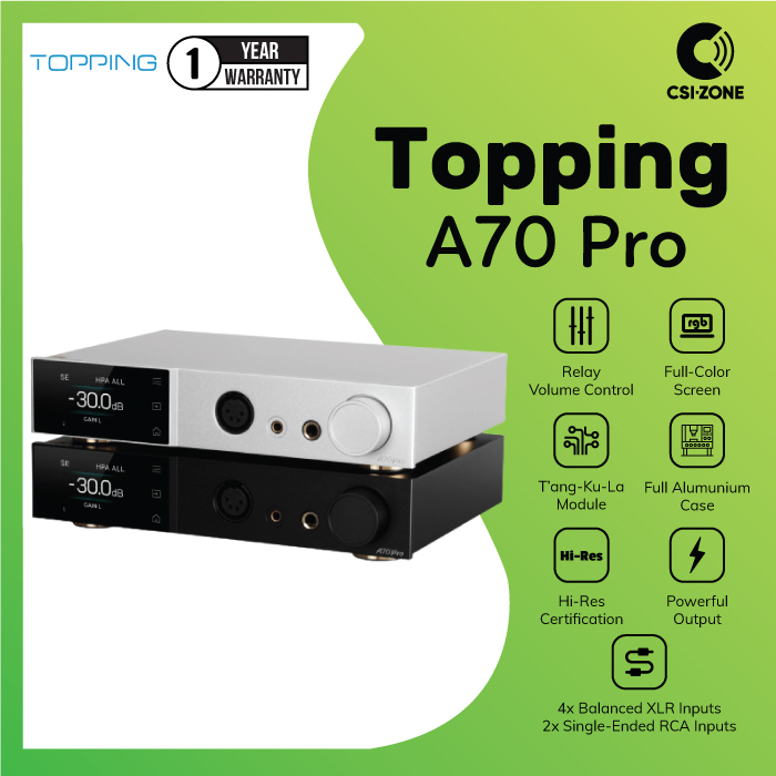 Jual Topping A70 Pro Hi-Fi Balanced Desktop Pre-Amp / Amplifier | Shopee Indonesia