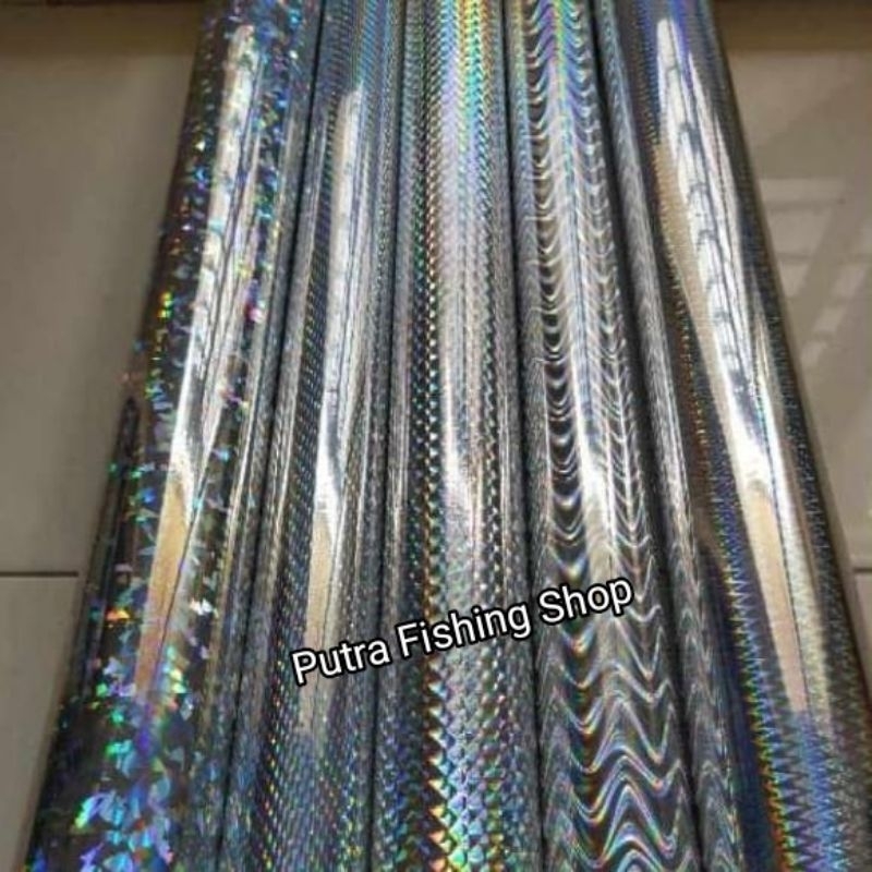 Jual Stiker Hologram 3D Untuk Metal Jig Motif Sisik Ikan 20cm X 5cm ...