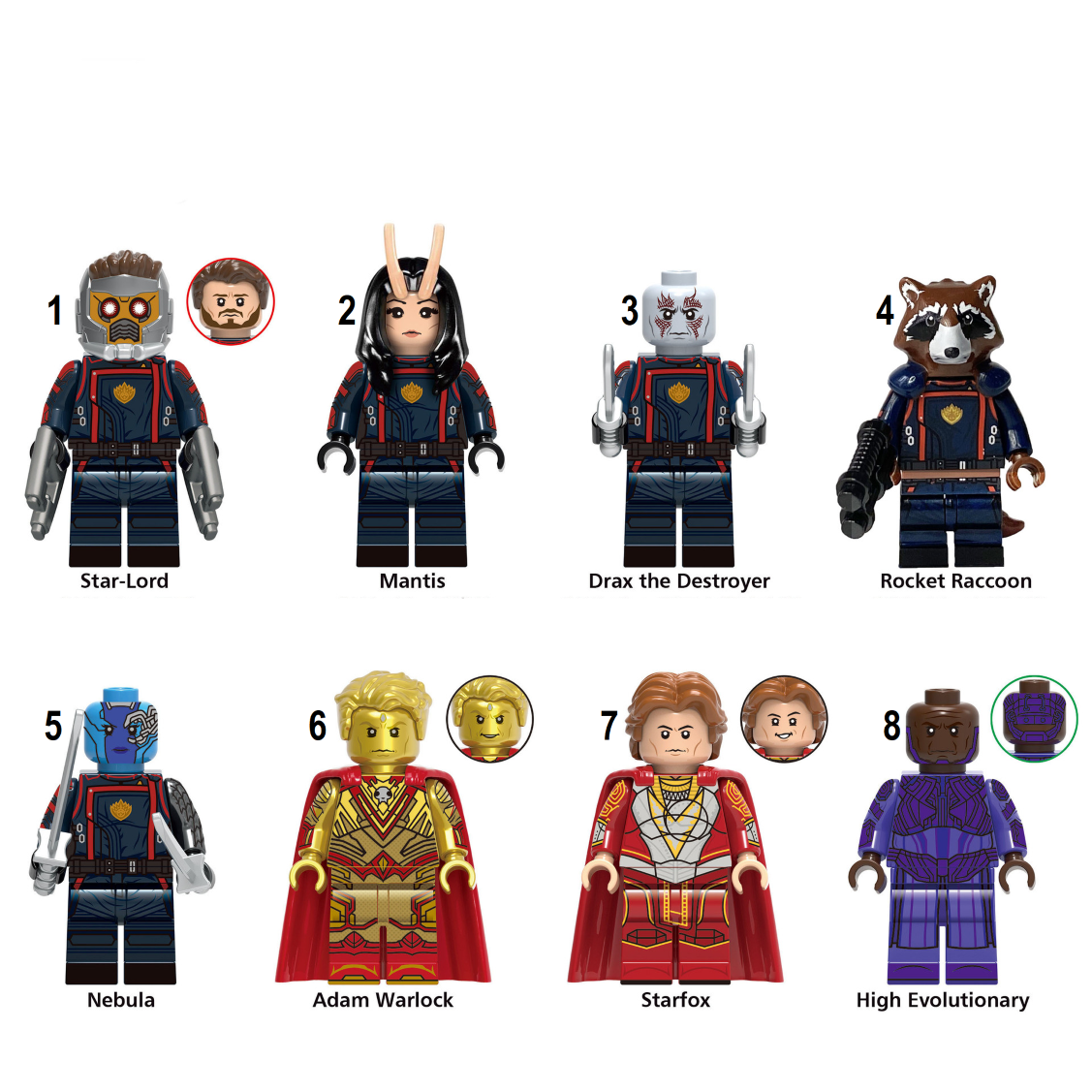 Jual Guardians of The Galaxy 3 Star Lord Fox Starfox Adam Warlock ...