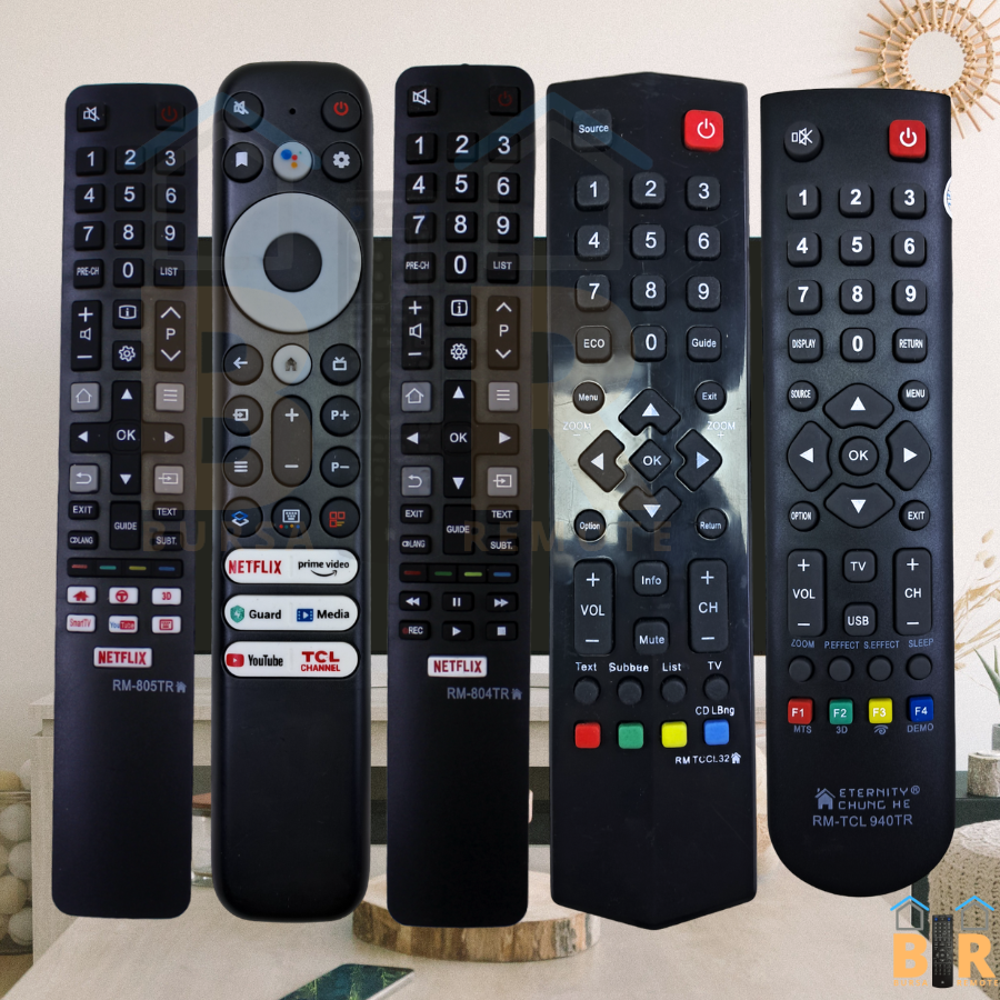 Jual Remot Remote TV TCL Android Smart TV FHD 4K 3D LED LCD Universal ...