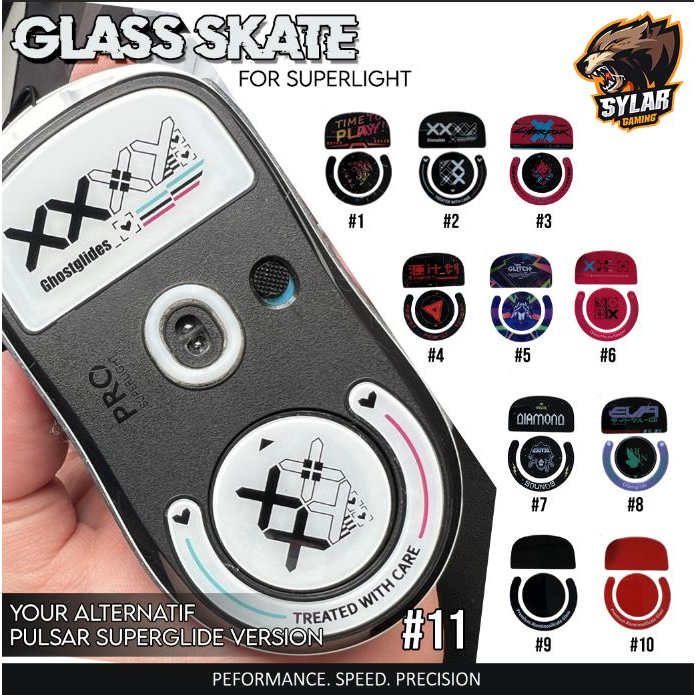 Jual Mousefeet Glass Skate Glide / Glass Mouse Feet Kaca for Superlight ...