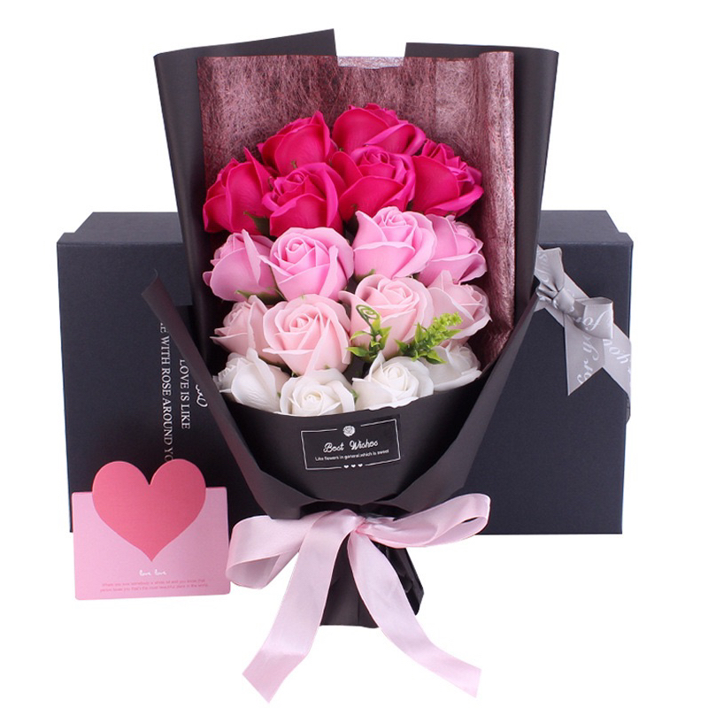 Jual bucket bunga mawar / buket bunga mawar Valentine gift, Birthdays ...