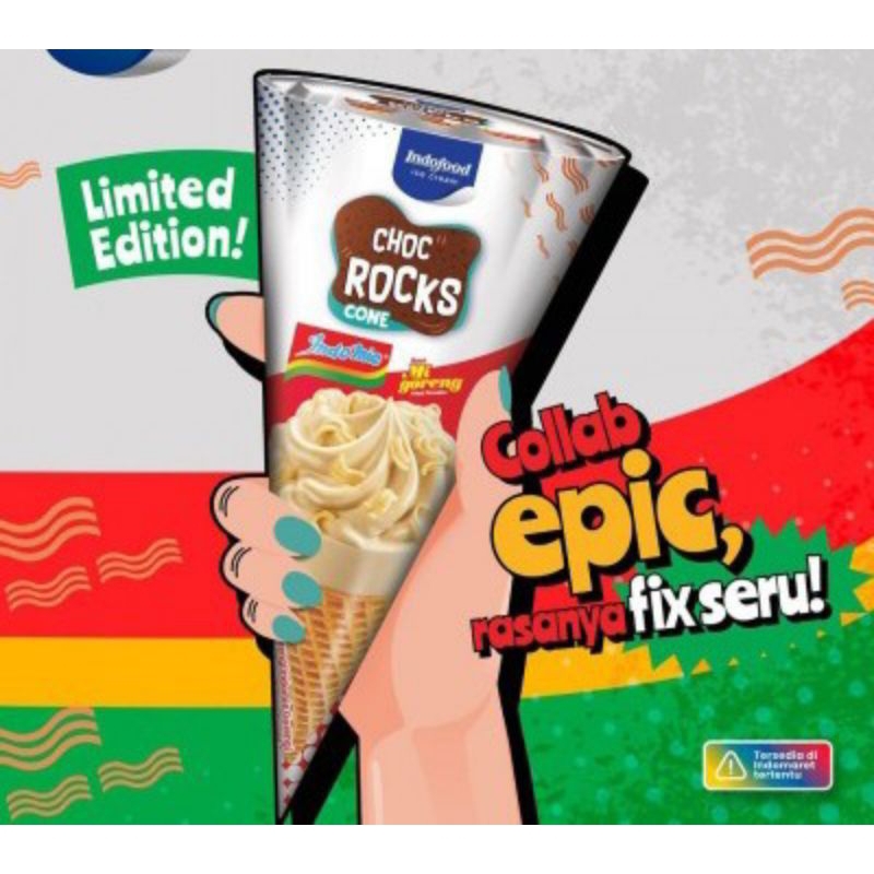 Jual ICE KRIM INDOMIE indoeskrim choc Rocks Cone 110ml | Shopee Indonesia