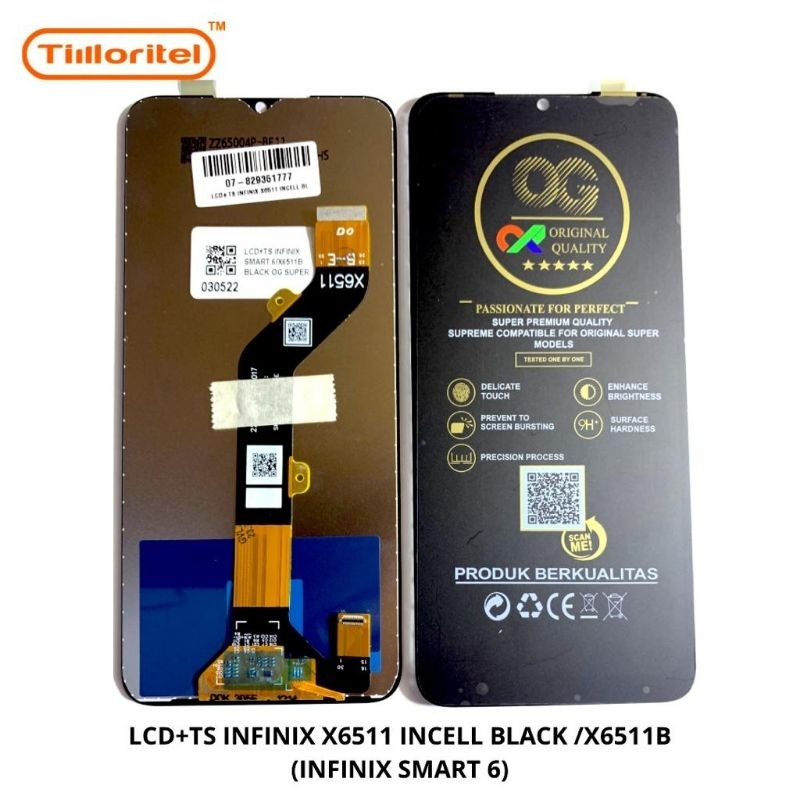 Jual LCD + TS INFINIX X6511 INCELL BLACK / X6511B (INFINIX SMART 6 ...