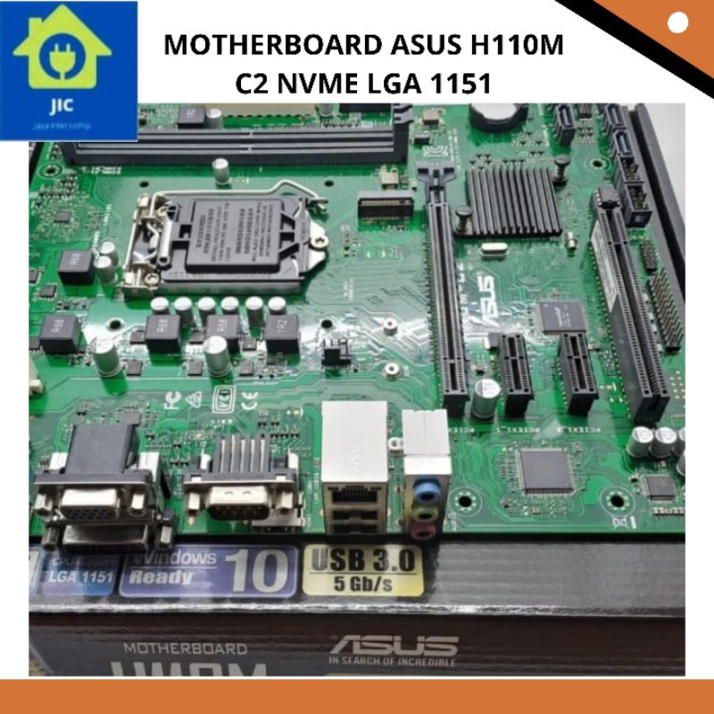 Jual MOTHERBOARD ASUS H110M C2 NVME LGA 1151 | Shopee Indonesia