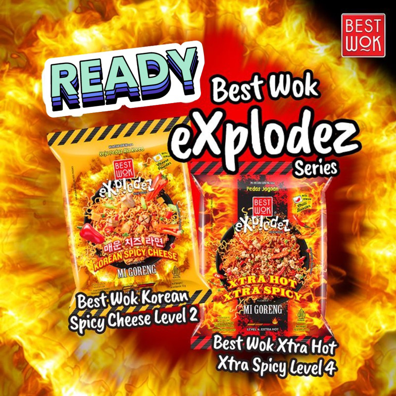 Jual Best Wok Explodez Mie Goreng Korean Spicy Cheese Xtra Hot Xtra ...
