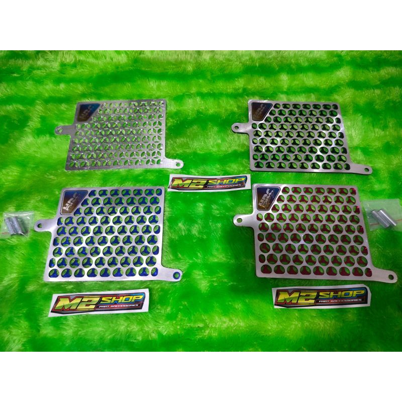 Jual COVER RADIATOR HRC ALMUNIUM EMBLEM TITANIUM VARIO 160 PCX 160 ...