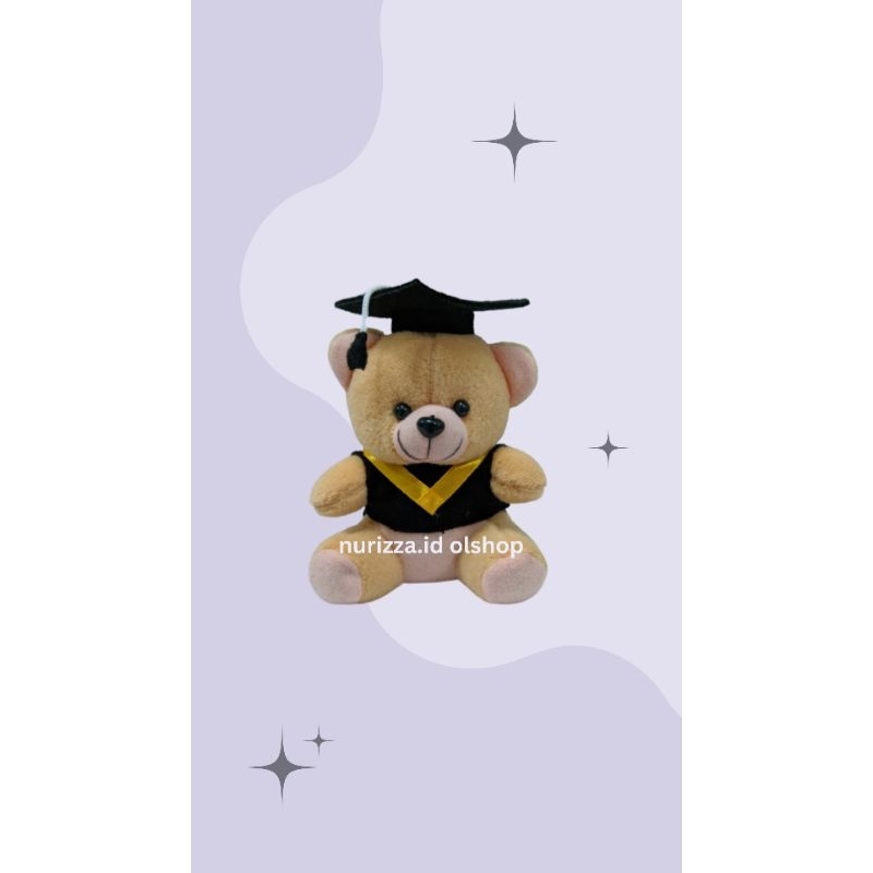 Jual Bear mini Toga 13 cm / boneka wisuda 13 cm / Bear buket 13 cm ...