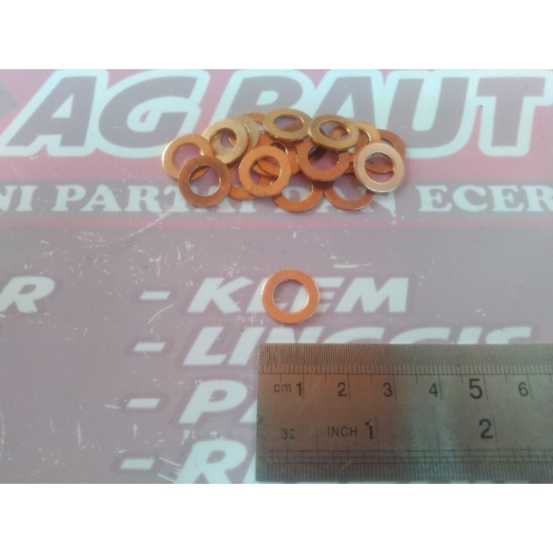 Jual Ring Tembaga M8 Atau 8x14 / Copper Washer ( Ring 12 ) | Shopee ...