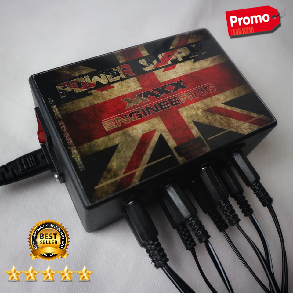 Jual Adaptor Efek Gitar Power Supply 8 Out 9volt DC 1000Mah Sangat ...