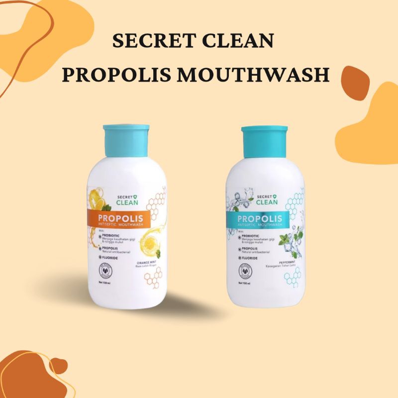 Jual Secret Clean Propolis Antiseptic Mouthwash 150ml | Shopee Indonesia