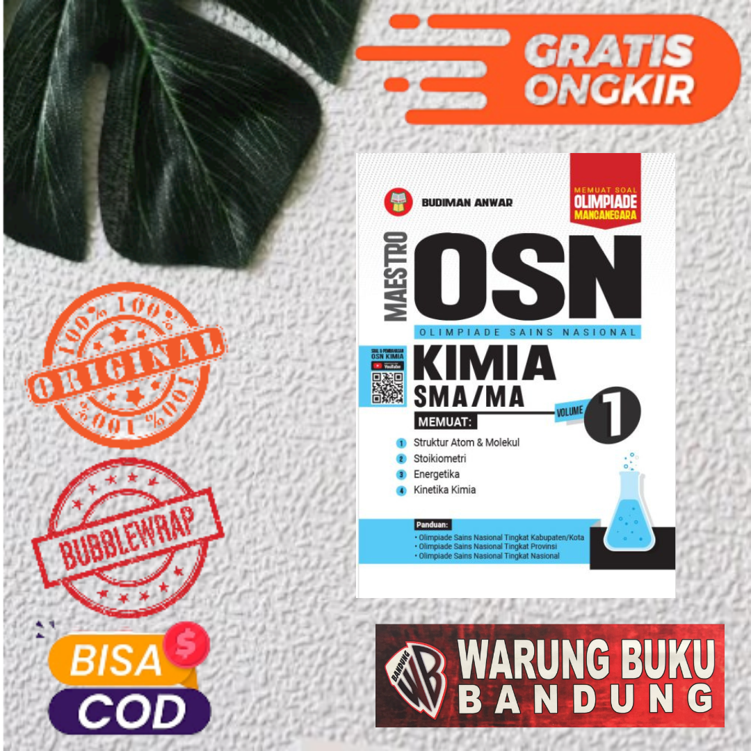 Jual BUKU MAESTRO OSN (OLIMPIADE SAINS NASIONAL) KIMIA SMA/MA VOLUME 1 - Budiman Anwar | Shopee ...
