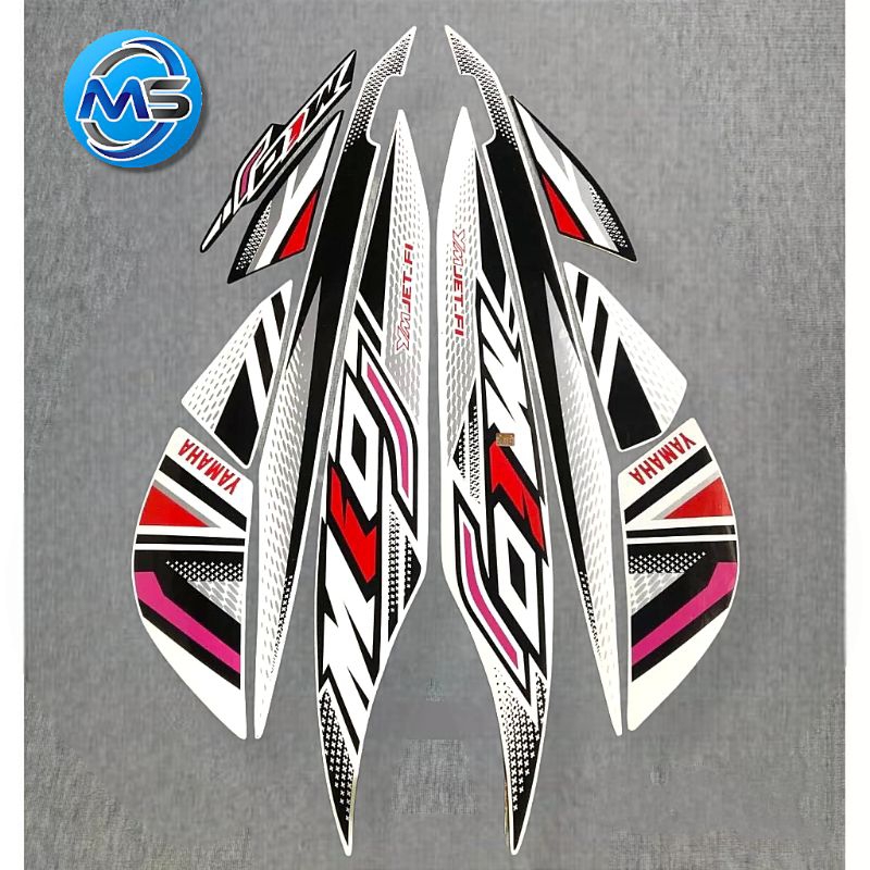 Jual Stiker Striping Motor Mio J 2012 Putih Sticker Lis Body Standar ...