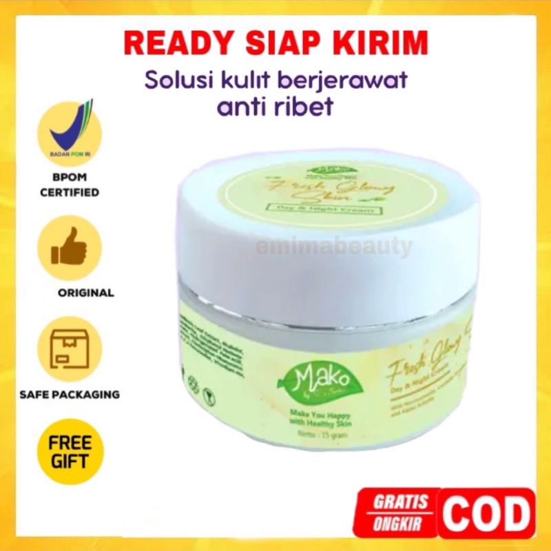 Jual [READY] Fresh Glowy Skin Day & Night Cream - Mako by Seris / Mako ...