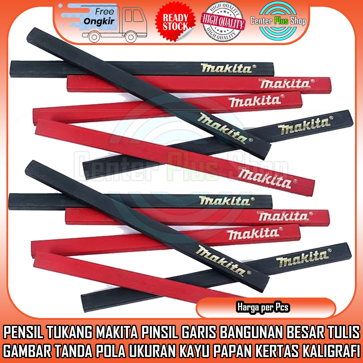 Jual PENSIL TUKANG KAYU BANGUNAN MAKITA PINSIL GARIS BESAR TULIS GAMBAR ...