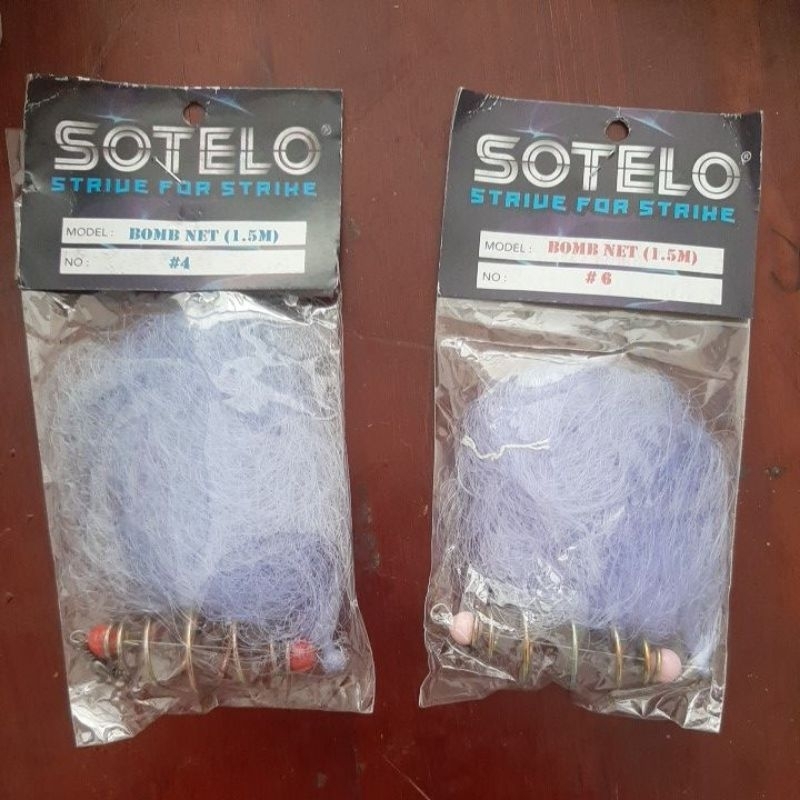 Jual Bomb Net / Jaring ikan SOTELO no #4 dan no#6 | Shopee Indonesia