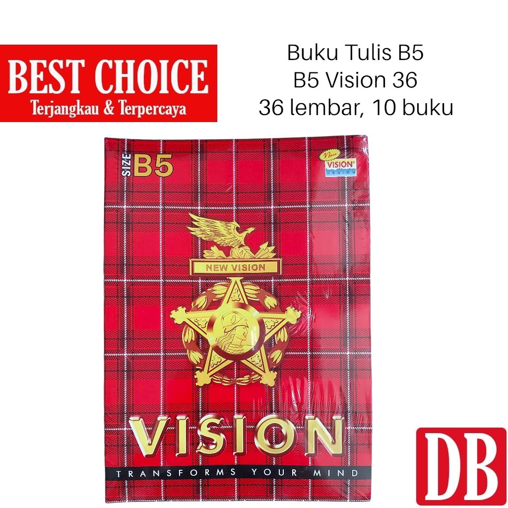 Jual Buku Tulis B5 Big Boss / Campus Vision 36 lembar (10pcs) | Shopee ...