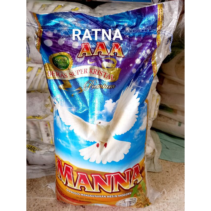 Jual BERAS PREMIUM AAA MANNA 25kg (Kristal Super Kepala) | Shopee Indonesia