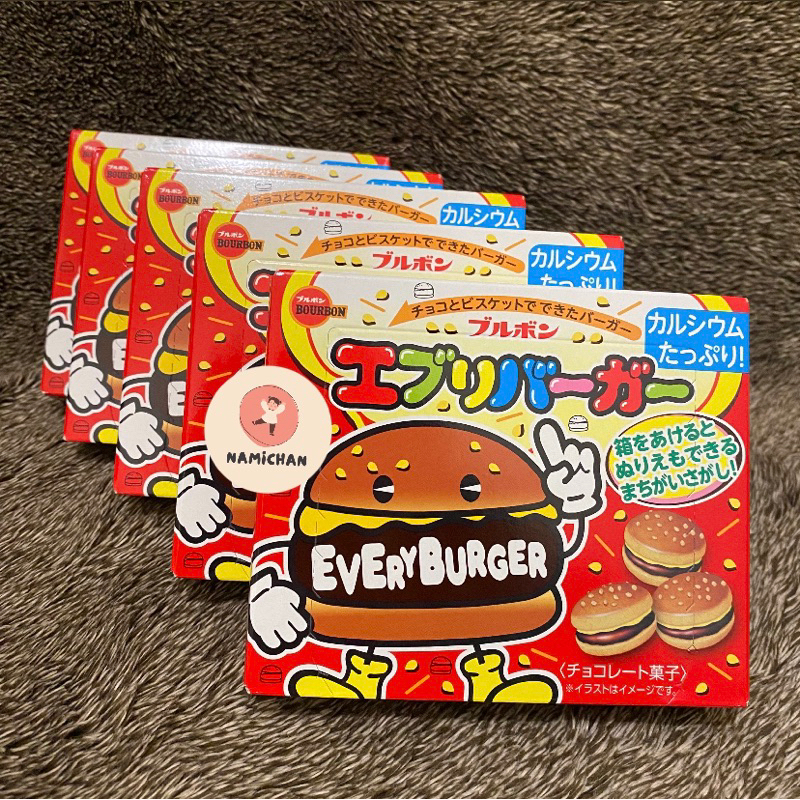 Jual Bourbon Every Burger 66gr / cemilan impor / snack jepang / biskuit ...