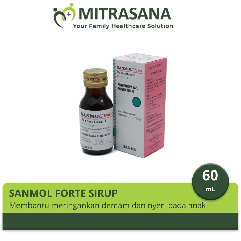 Jual Sanmol Forte Sirup 60 mL - Membantu Meredakan Demam pada Anak | Shopee Indonesia