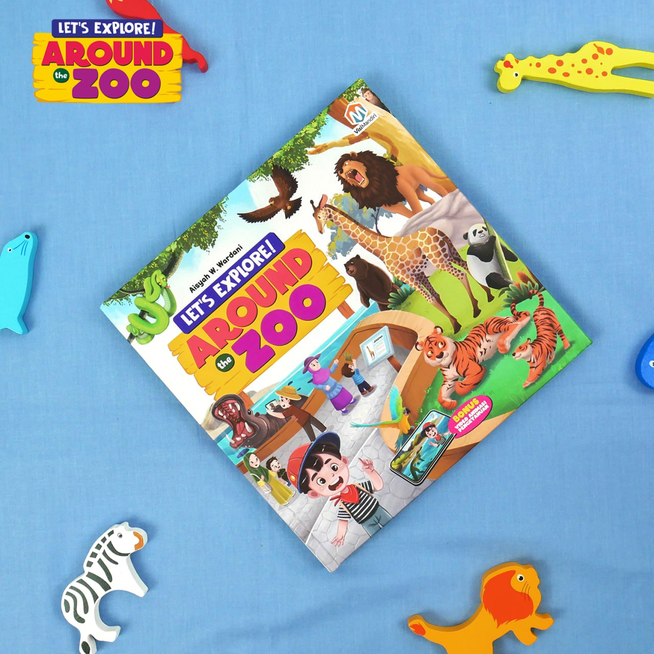 Jual Let's Explore Around The Zoo ensikidz dunia hewan buku boardbook ...