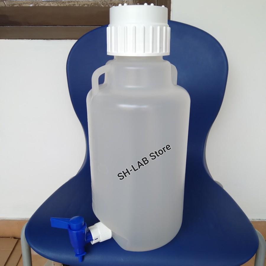 Jual Carboy 5 Liter Terbuat Dari Bahan Polypropylene, Dapat Diautoklaf untuk Bahan Kimia ...