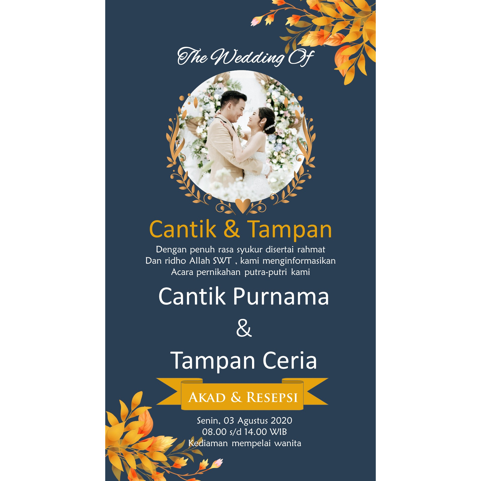 Jual UNDANGAN PERNIKAHAN DIGITAL SINGLE PAGE 001 UNDANGAN MODERN ...