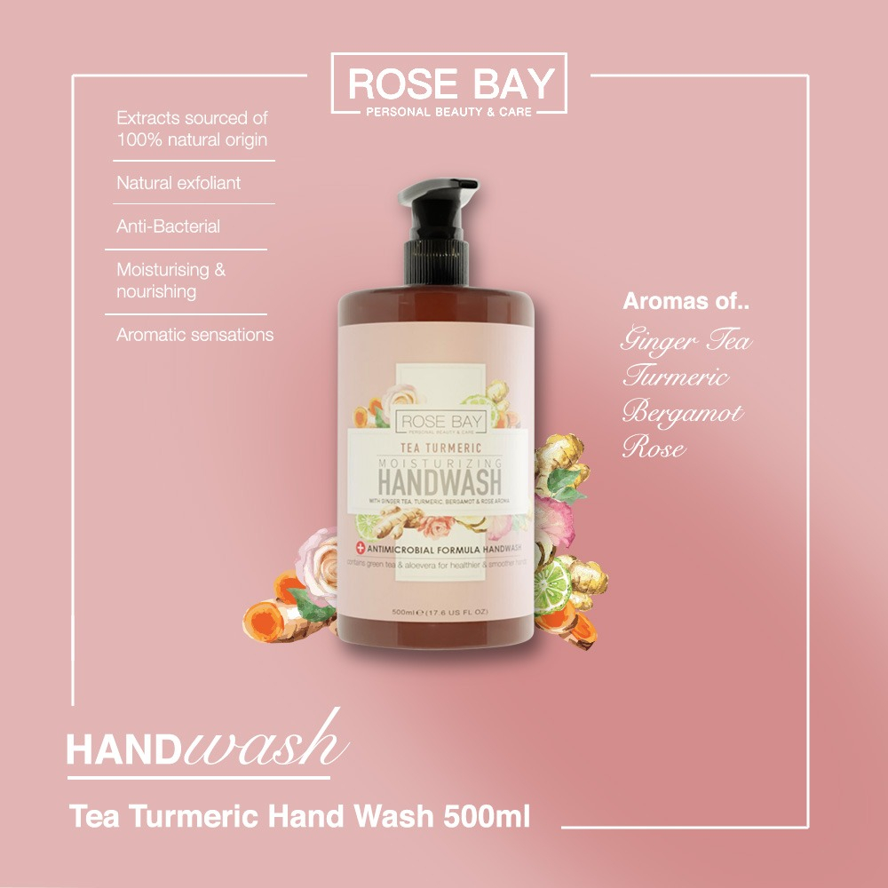 Jual Suburb Rose Bay Handwash Tea Turmeric Hand Wash 500ml | Sabun Cuci ...