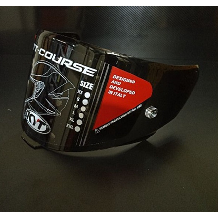 Jual FLAT KYT TT COURSE Visor - Dark Smoke | Shopee Indonesia