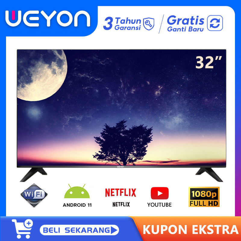 Jual Weyon TV Digital 32 inch Smart TV LED FHD WEYON TV LED Android ...