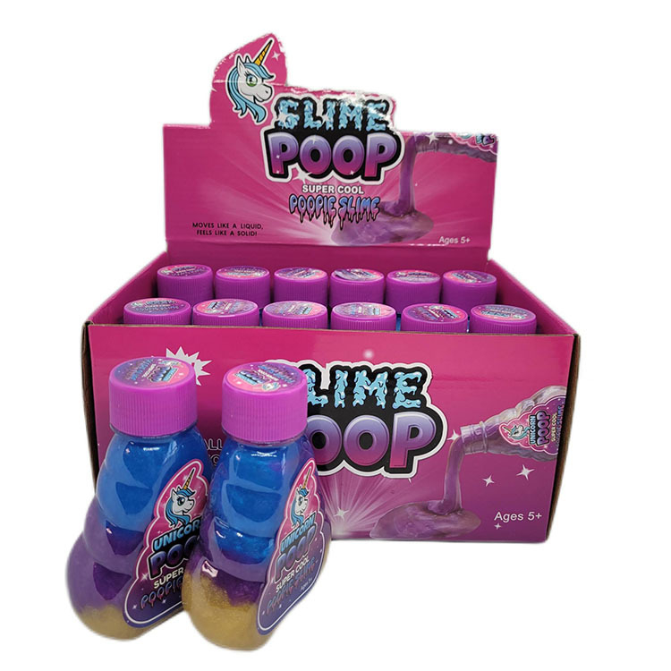 Jual Poopie Slime Squishy Playdough Poop Botol Unicorn Pelangi Warna ...