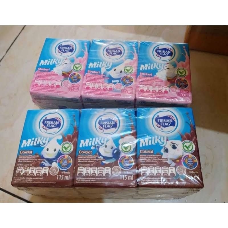 Jual Susu Bendera UHT Frisian Flag Milky 1 Ktk @115ml | Shopee Indonesia