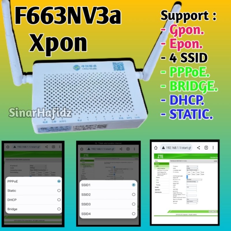 Jual XPON ZTE F663 NV3a F663 NV9a | Shopee Indonesia